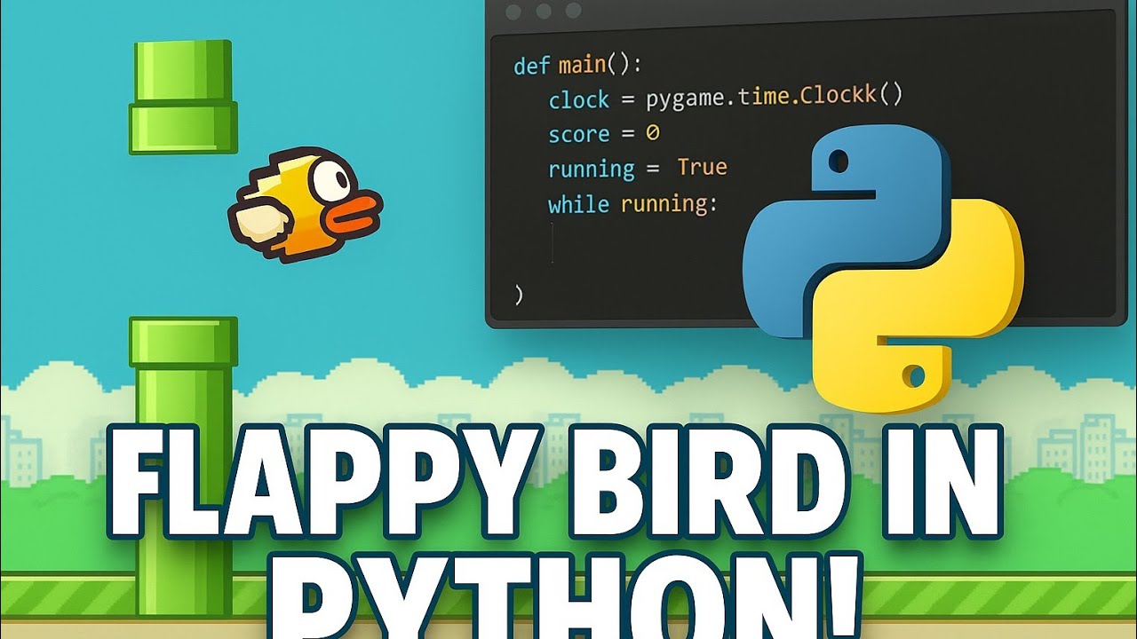 Flappy Bird Game In Python Full Code Gameplay Youtube