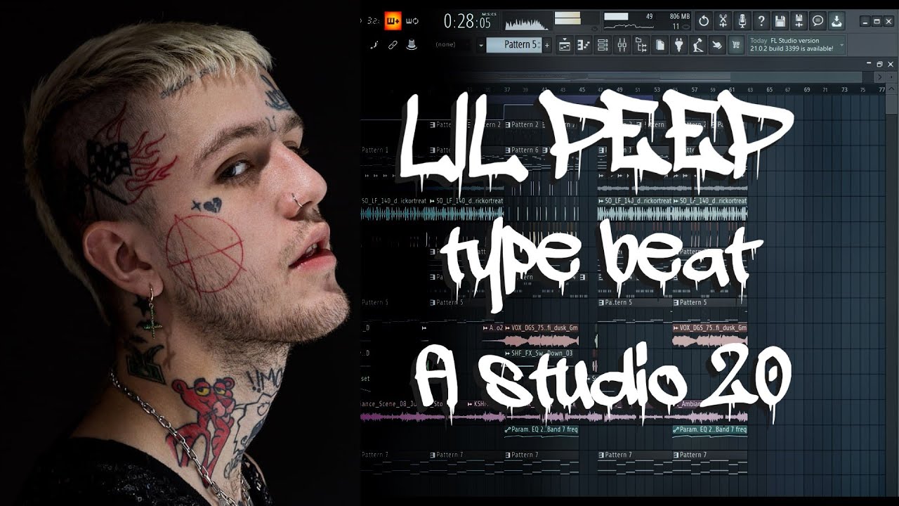 Lil Peep Type Beat In Fl Studio 20 Full Flp Download Sad Guitar