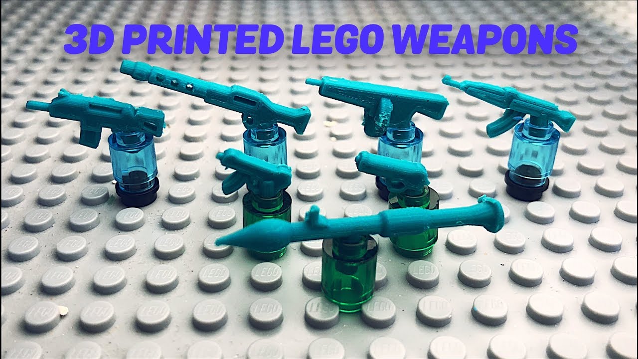 3d Printed Lego Weapons 亞 Youtube