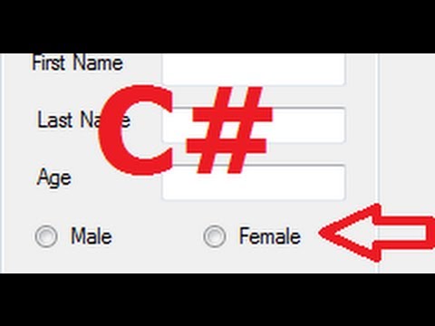 C Tutorial 22 Checkbox Radiobutton And Groupbox With Database In C