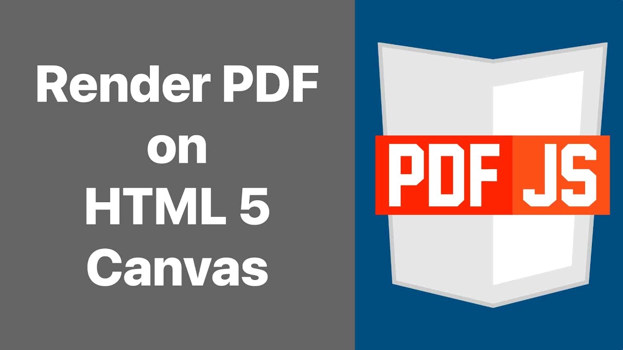 How To Render Pdf Files On Html 5 Canvas Using Pdf Js Youtube