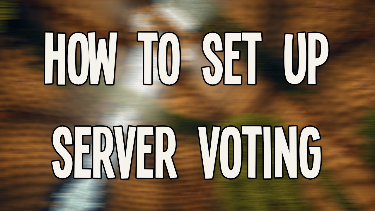 How To Set Up Minecraft Voting On Websites 1 8 Youtube
