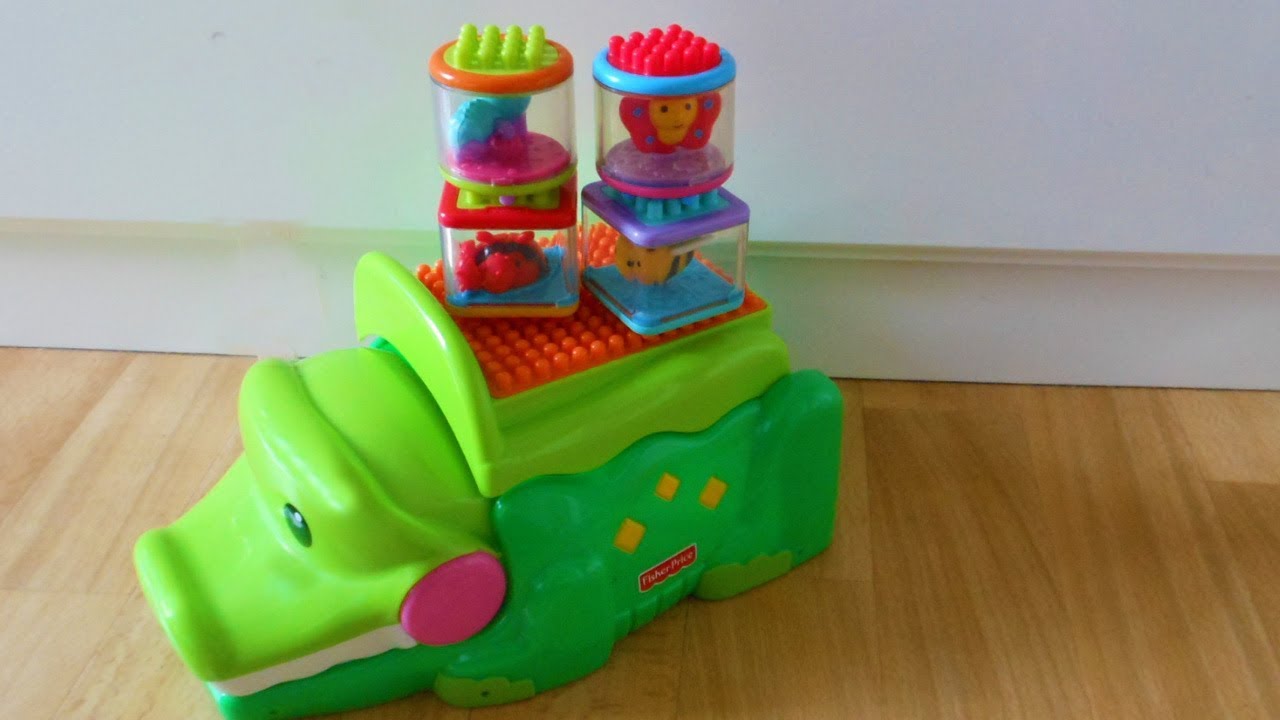 Fisher Price Peek A Blocks Stacks Smile Crocodile Toy Youtube
