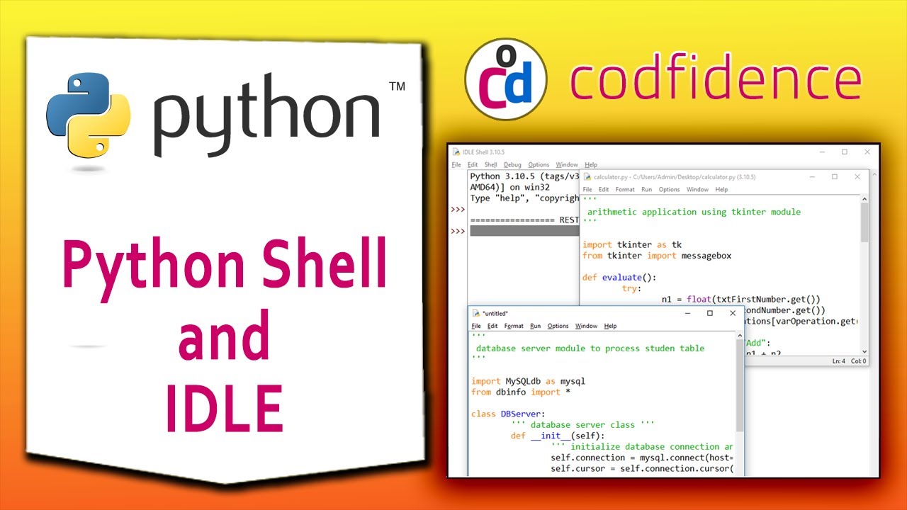 2 Using Python Interactive Shell And Idle Youtube