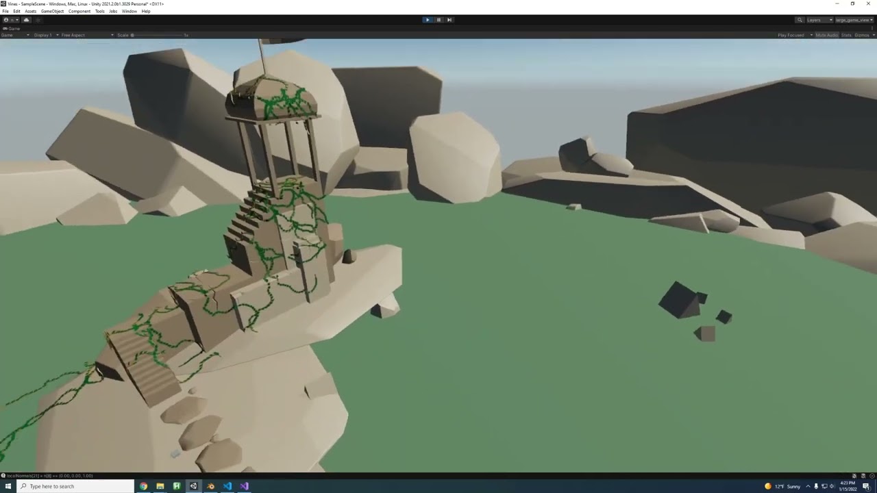 Procedural Vines In Unity Code Included Youtube