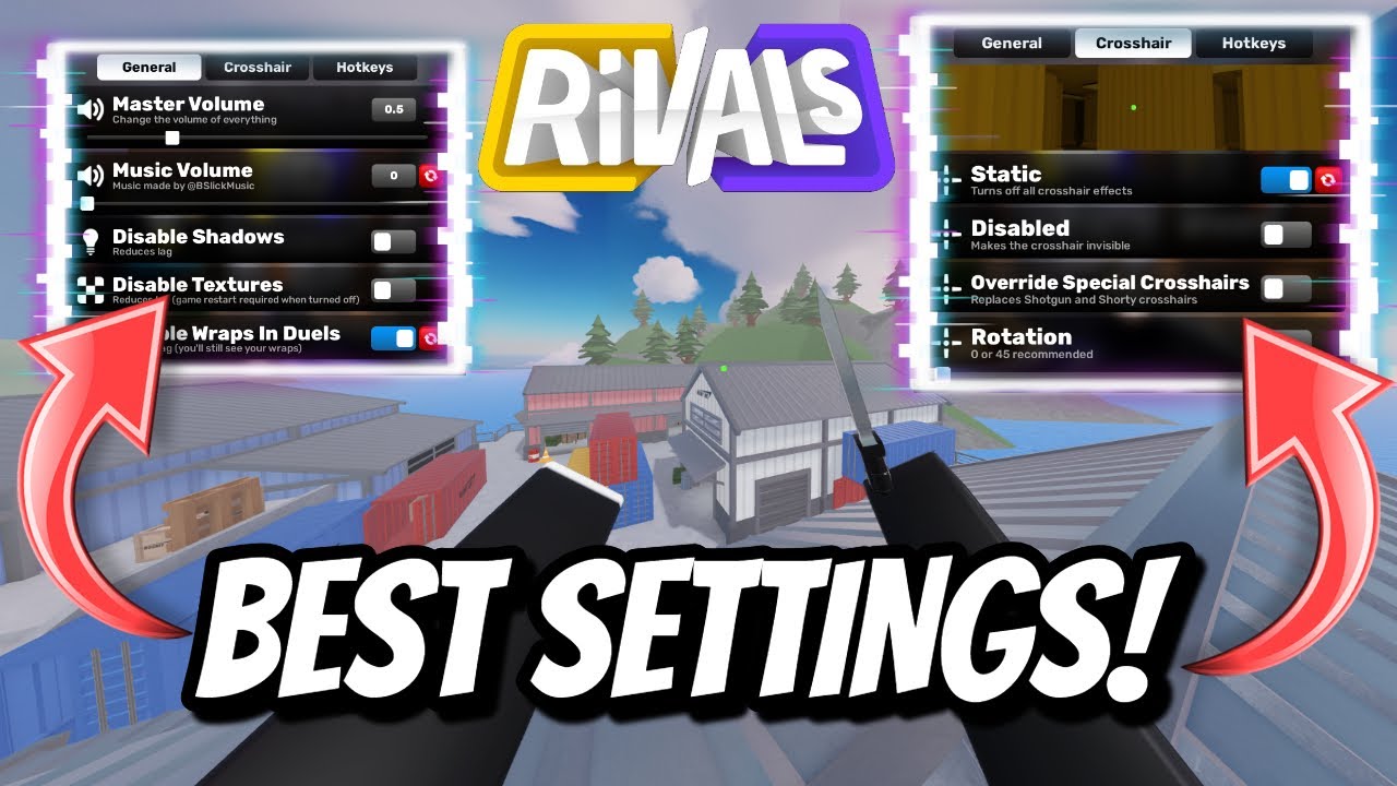 The Best Full Settings Guide In Rivals Crosshair And General
