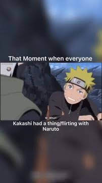 Naruto Had That Flirting Thing With Kakashi Youtube
