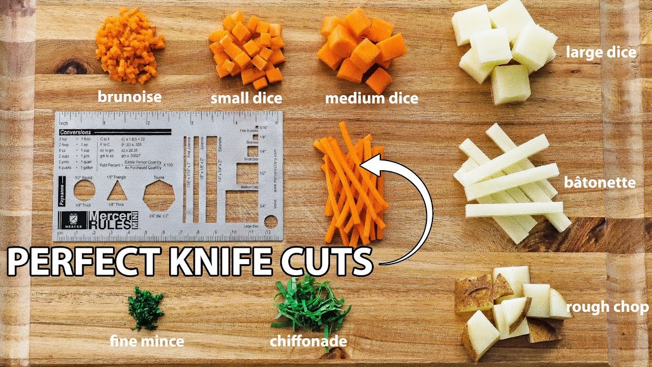 How To Master Basic Knife Skills Knife Cuts 101 Youtube