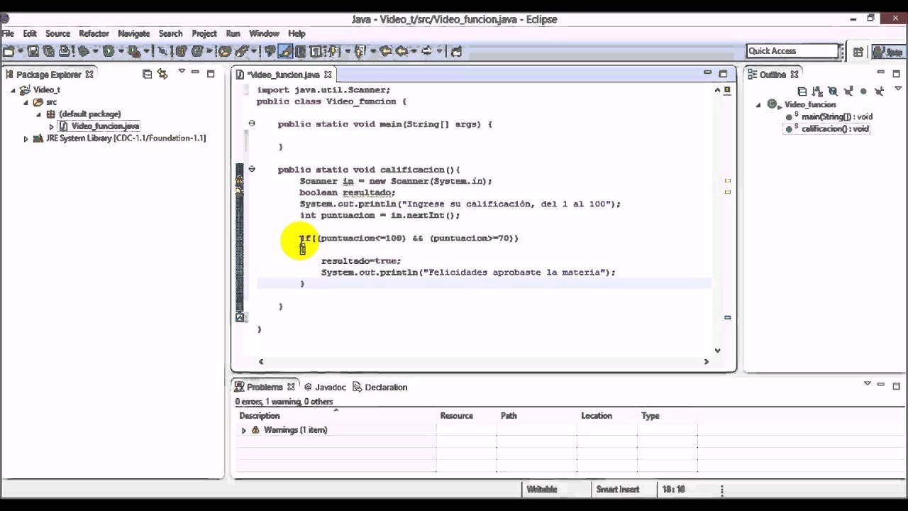 Función Con Boolean Java Youtube
