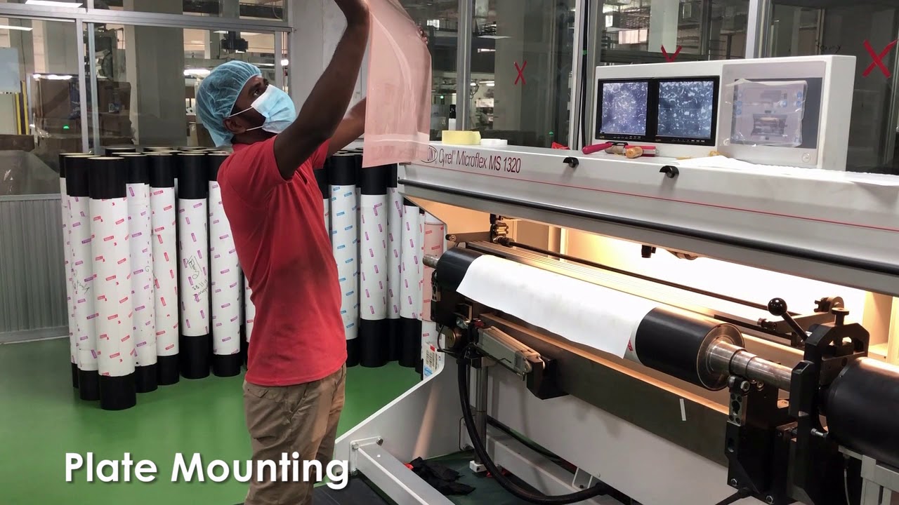Flexographic Printing Process Youtube