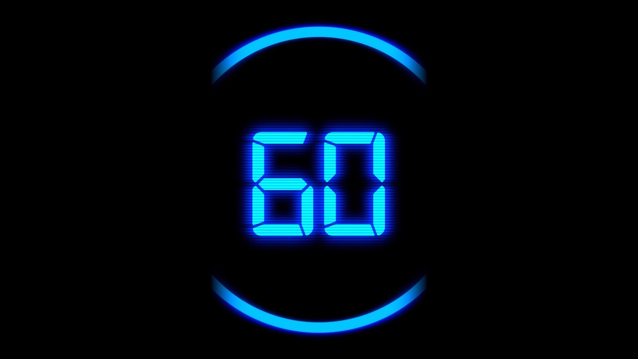 60 Second Digital Timer Youtube