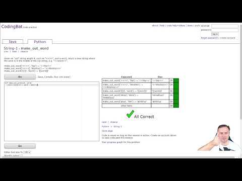Coding Bat Python String 1 Youtube