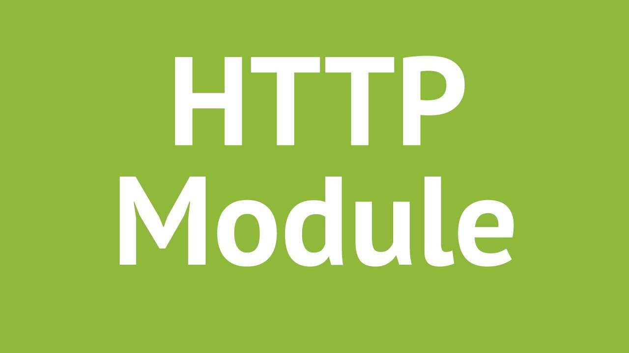 Http Module In Node Js Youtube
