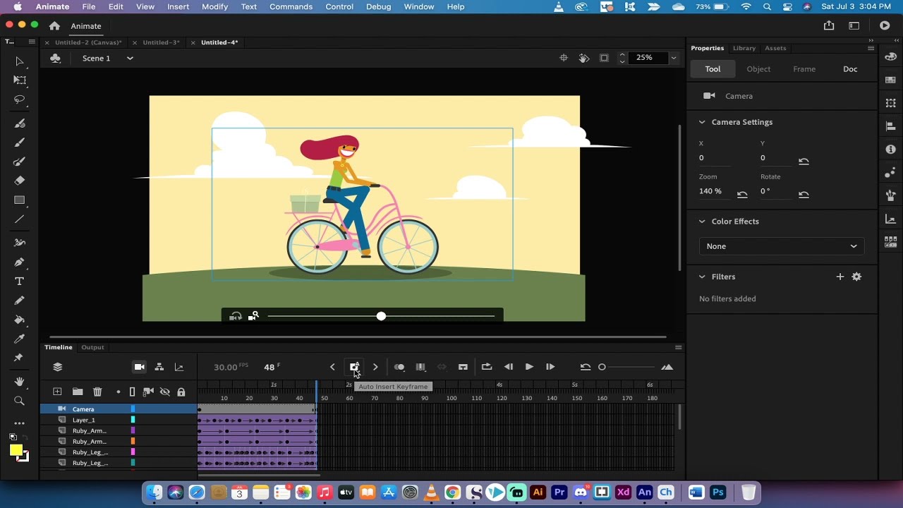 Adobe Animate How To Animate Camera And Create Zoom Effect Youtube