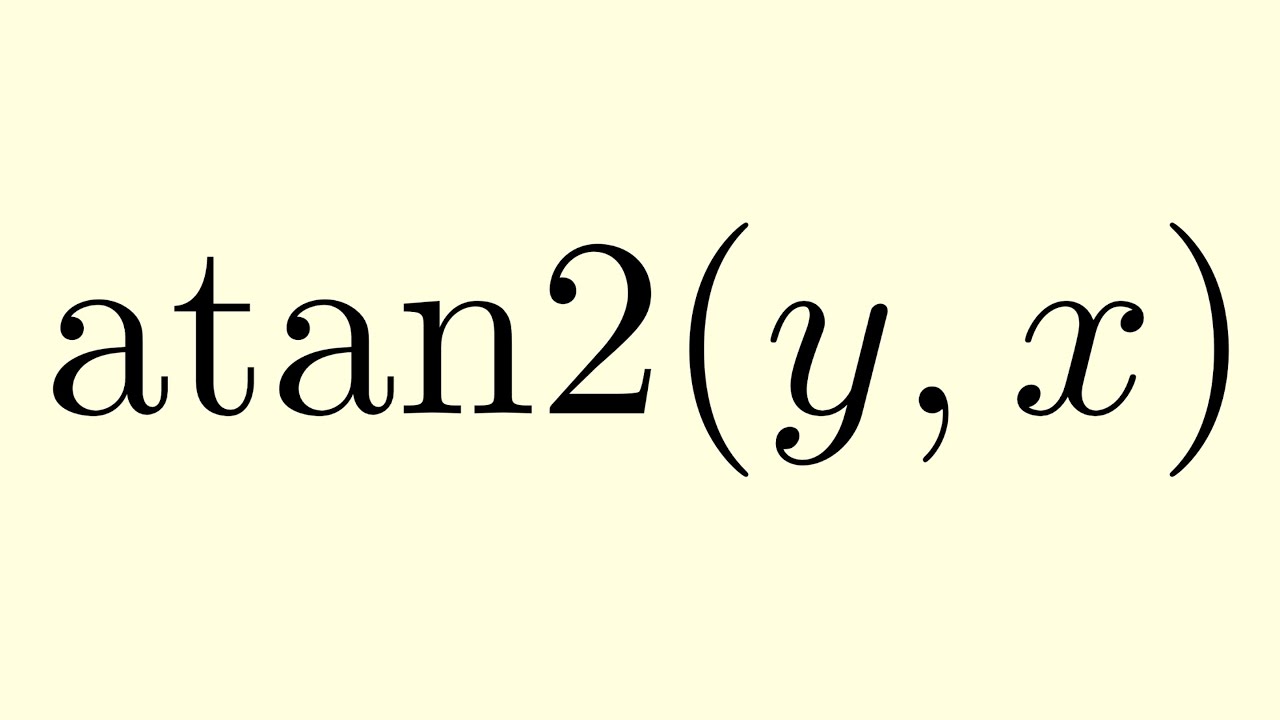 Every Mathematician Should Learn This Atan2 Function Youtube