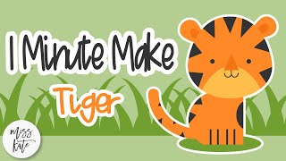 One Minute Make Zebra With Gracie How To Assemble Diy Tutorial With Svg