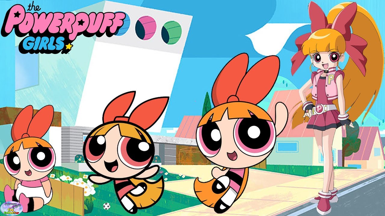 Powerpuff Girls Transforms Baby Blossom Bubbles Growing Up Surprise Egg