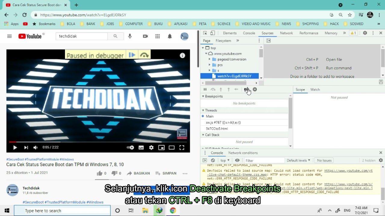 Paused In Debugger Solved Youtube