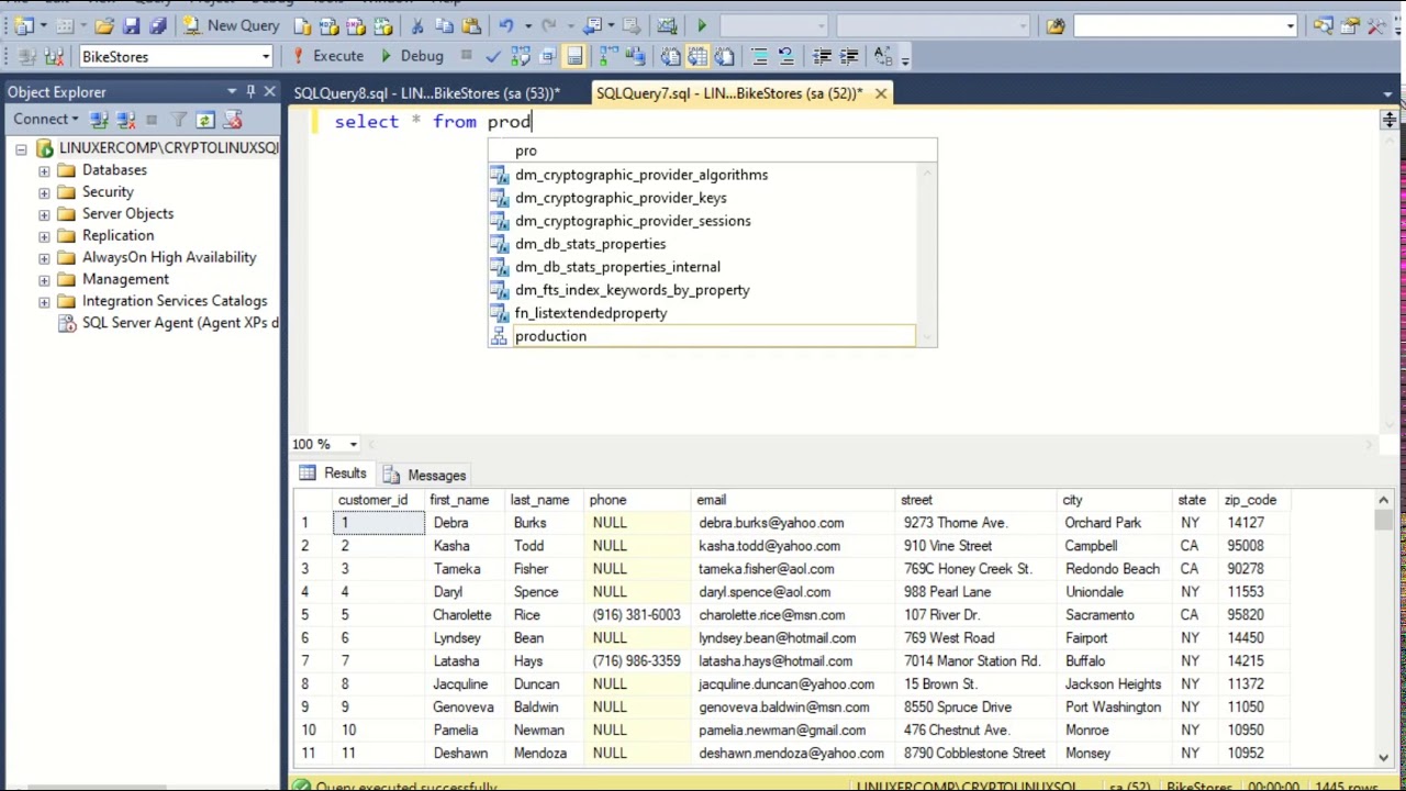 Membuat View Pada Database Sql Server Youtube