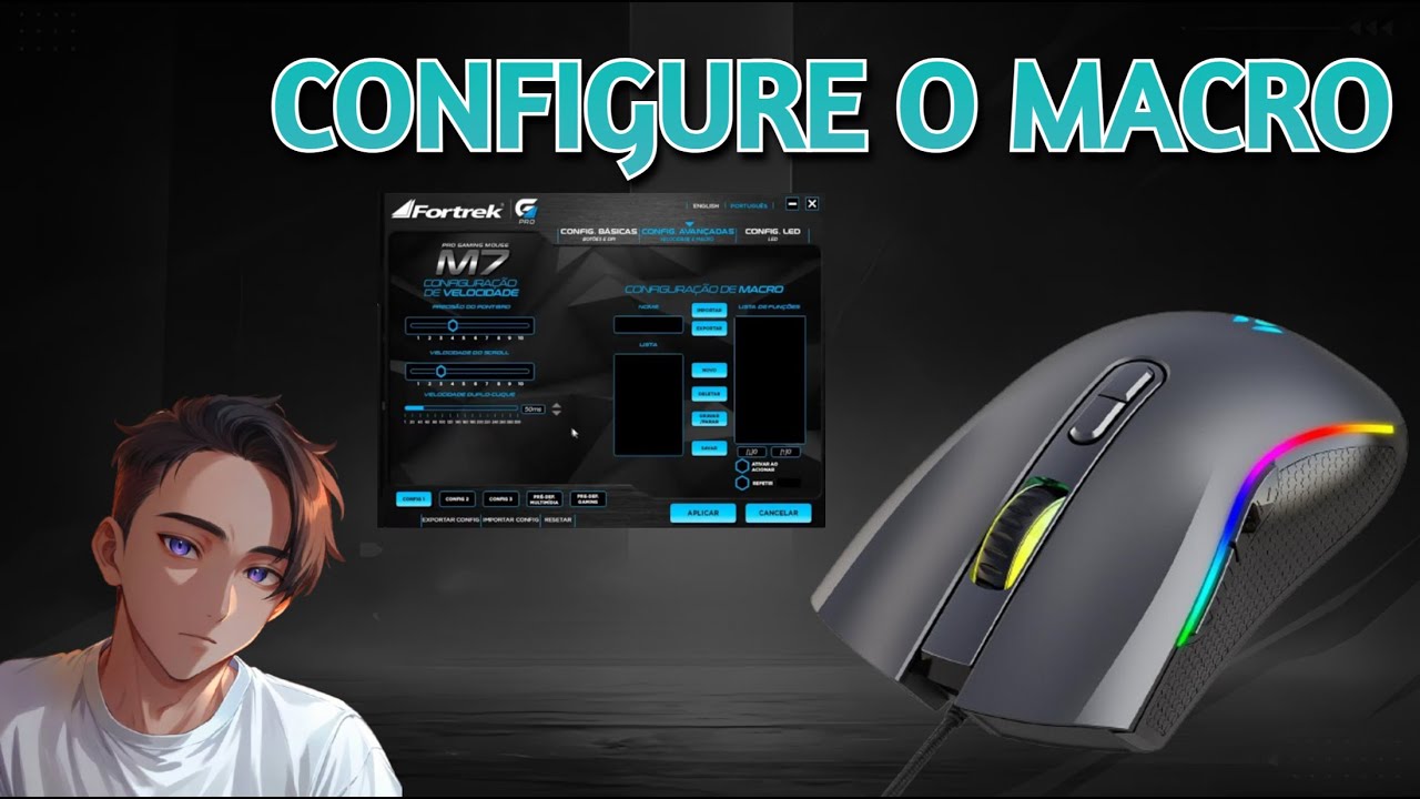 Como Configura Macro Do Mouse M7 Gpro E Qualquer Outro Mouse Youtube