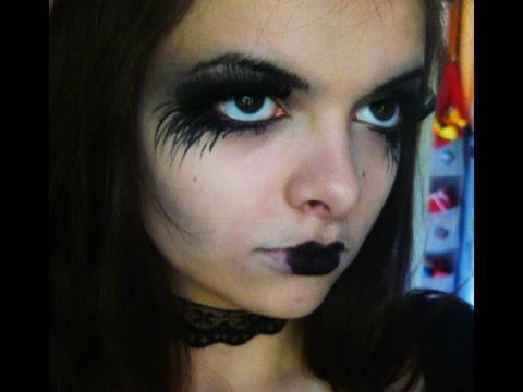 Dramatic Goth Costume Makeup Youtube