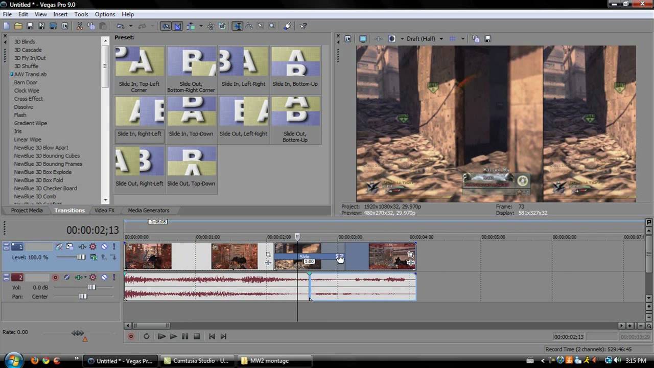 Sony Vegas Basic Tutorial Part 1 Youtube