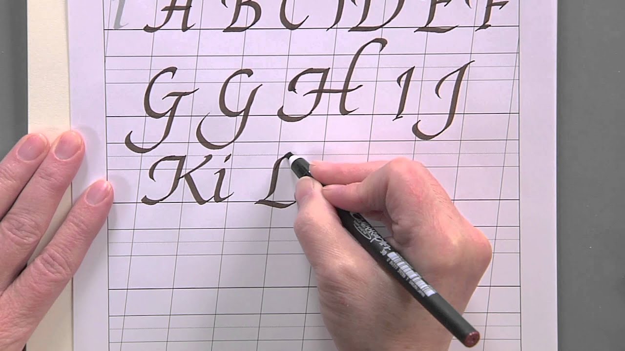 Basic Calligraphy Alphabet For Beginners