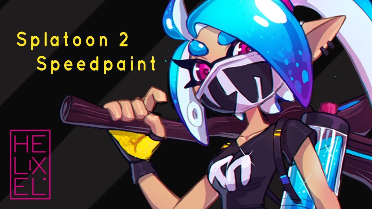 Speedpaint Splatoon 2 Inkling Oc By Helixel Youtube