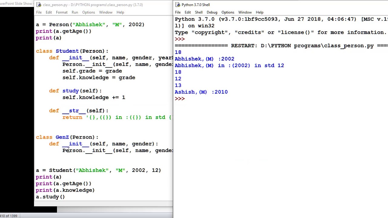 Overriding Methods In Python Youtube