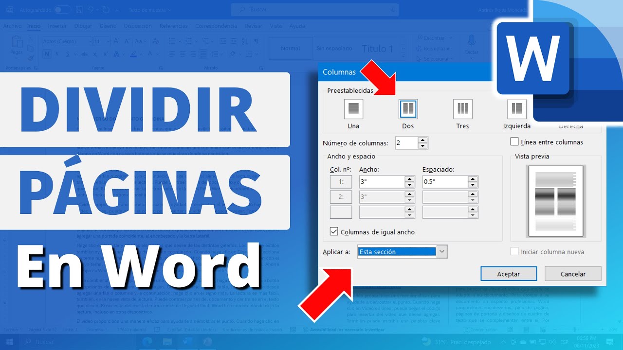 Medidas De Una Hoja Oficio En Word