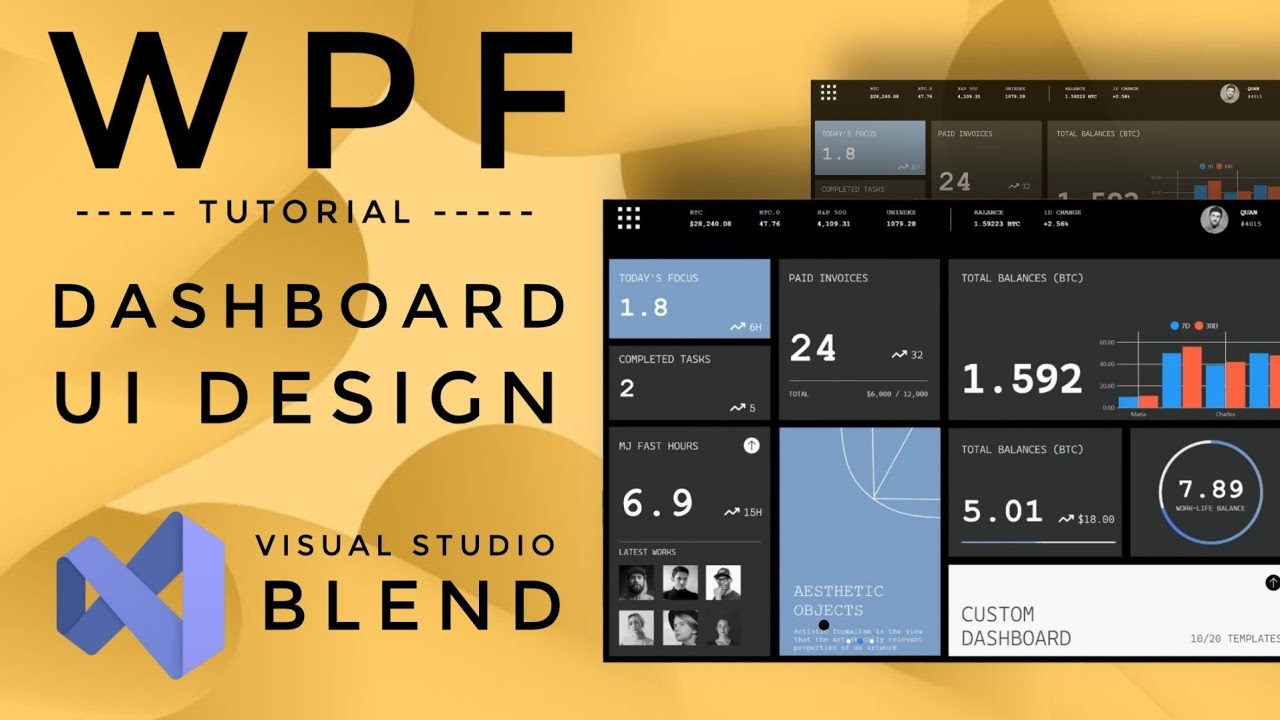Wpf Tutorial Dashboard Design In Visual Studio Blend Handy Controls