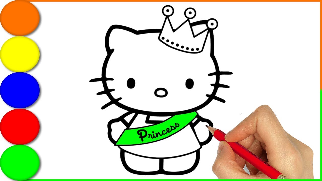 How To Draw A Hello Kitty Princess