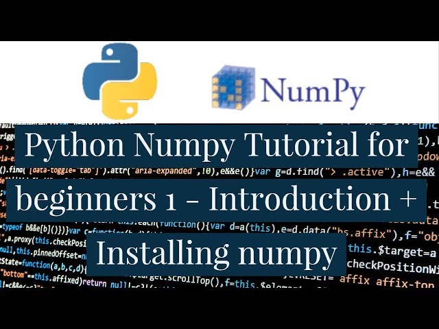 Numpy Tutorial For Beginners With Examples Pythonista