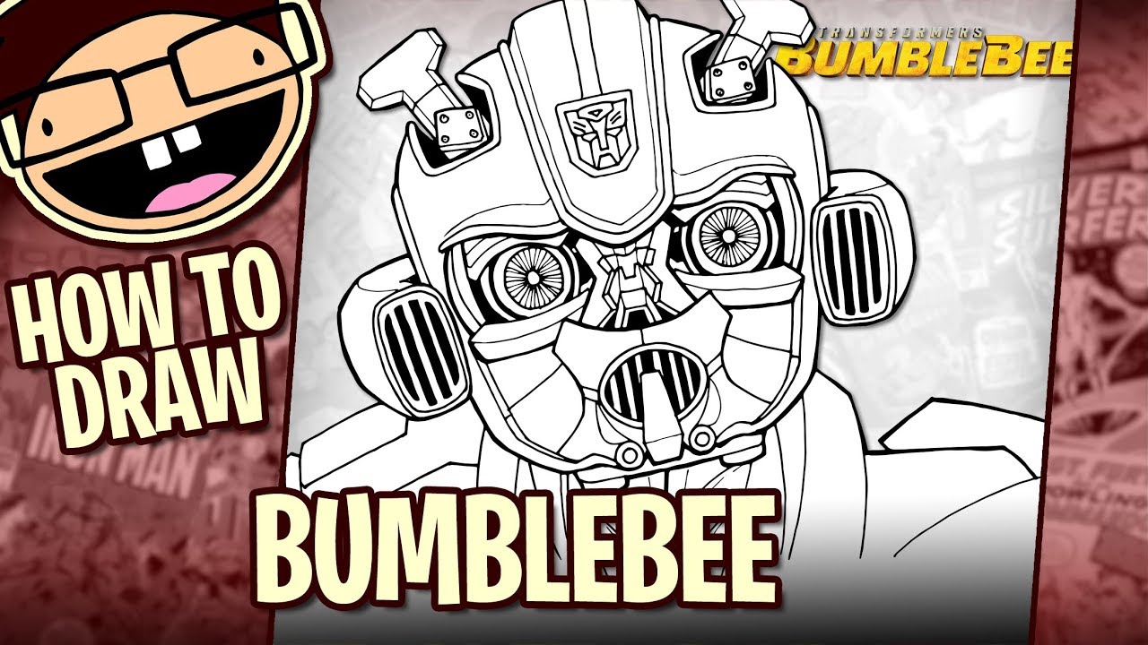 Transformers Bumblebee Face Drawing