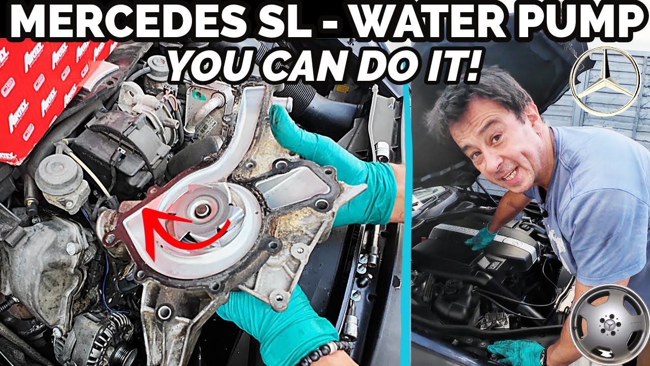 Mercedes Sl Water Pump Replacement You Can Do It Yourself Youtube