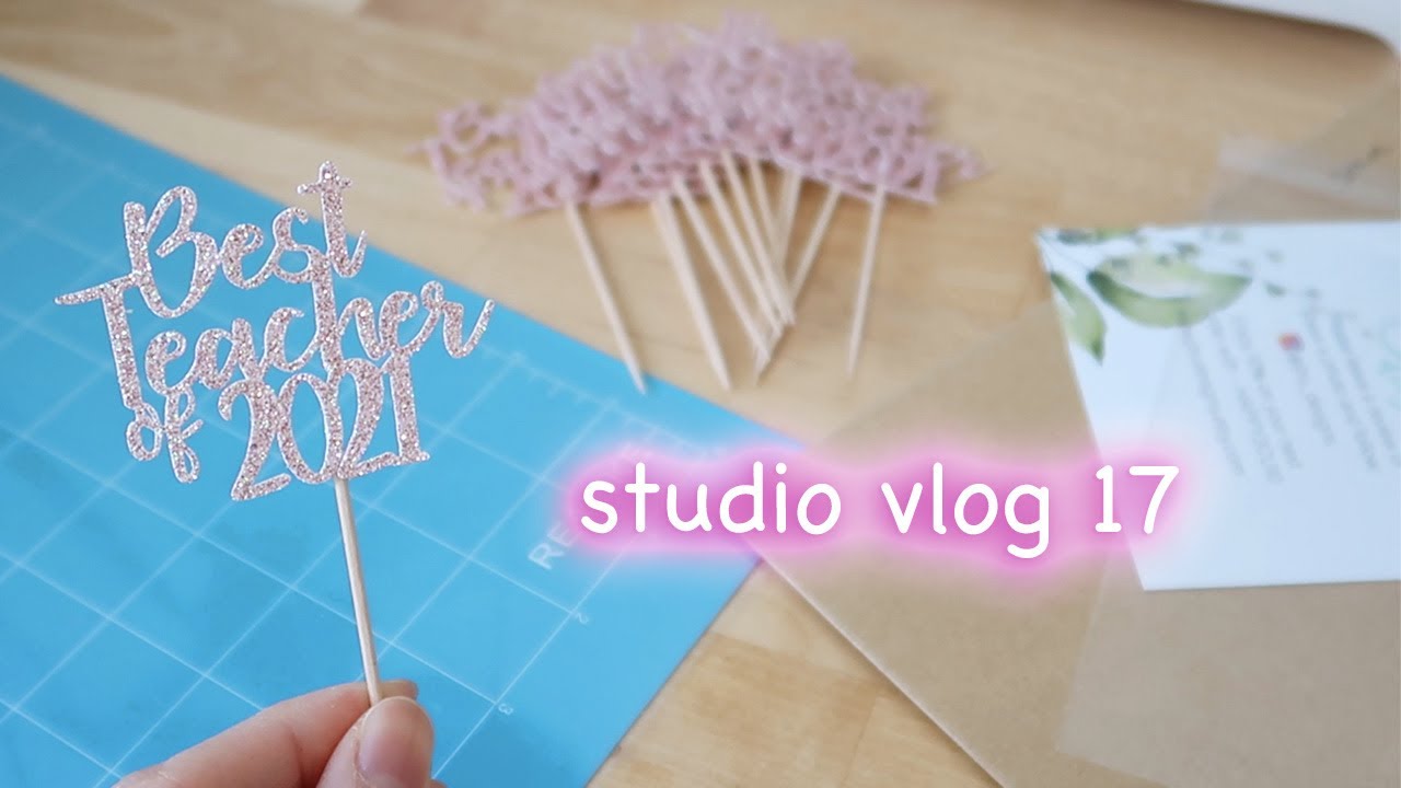 Studio Vlog 17 Packing Etsy Orders Making Cake Toppers And More