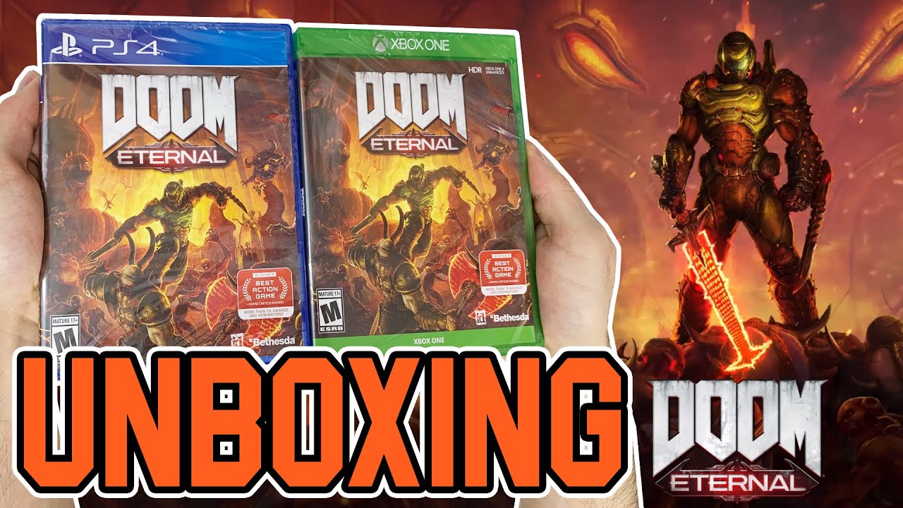 Doom Eternal Ps4 Xbox One Unboxing Youtube