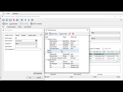 Spire User Defined Fields 3 9 Youtube
