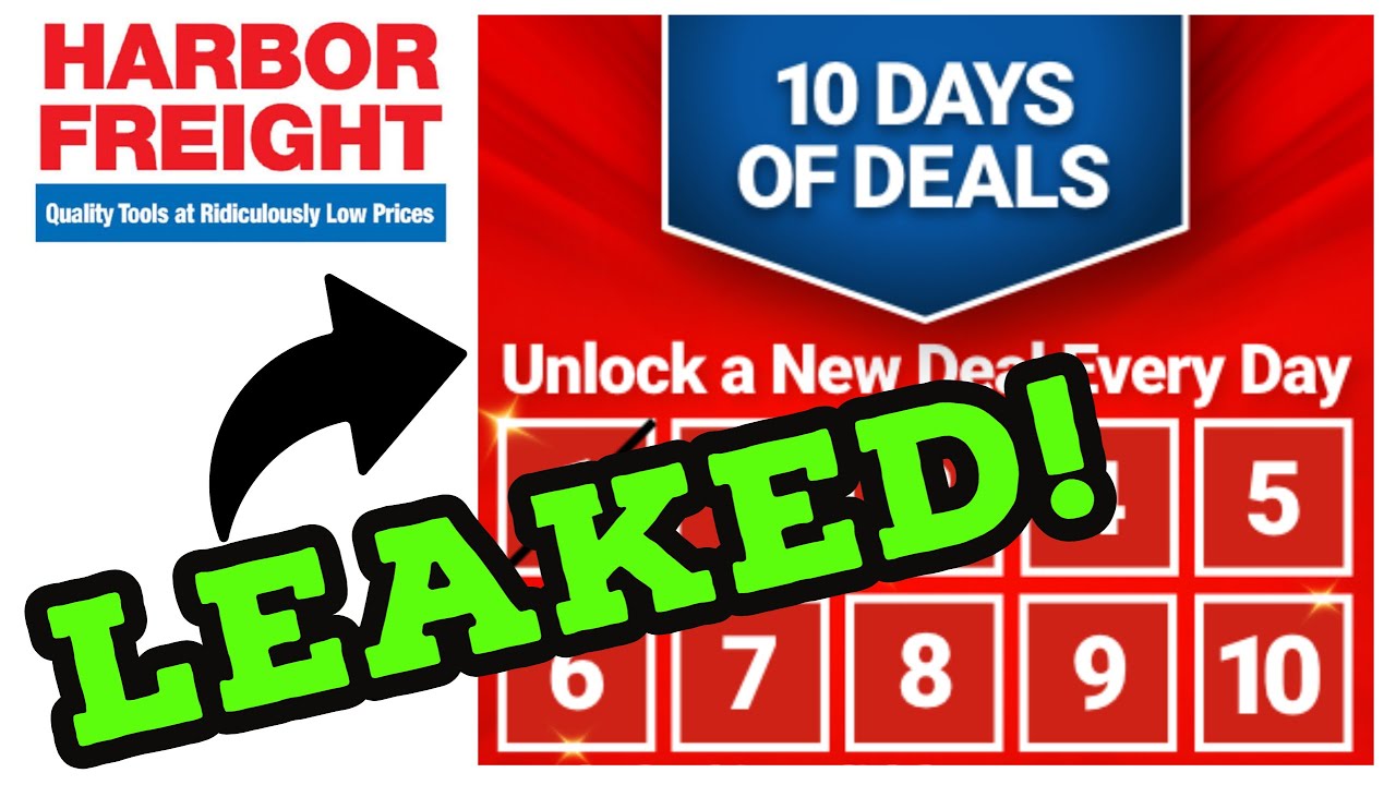 Harbor Freight S 10 Days Of Deals Leaked Youtube