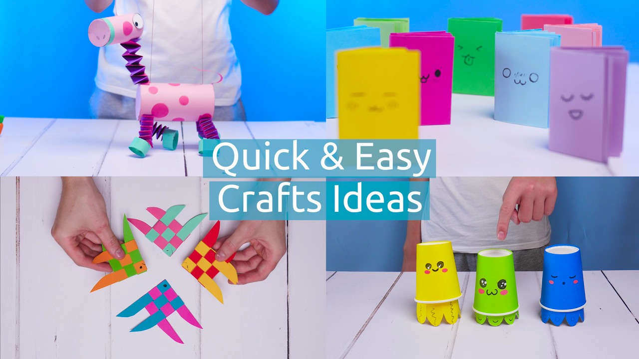 Quick Easy Crafts For Kids Youtube