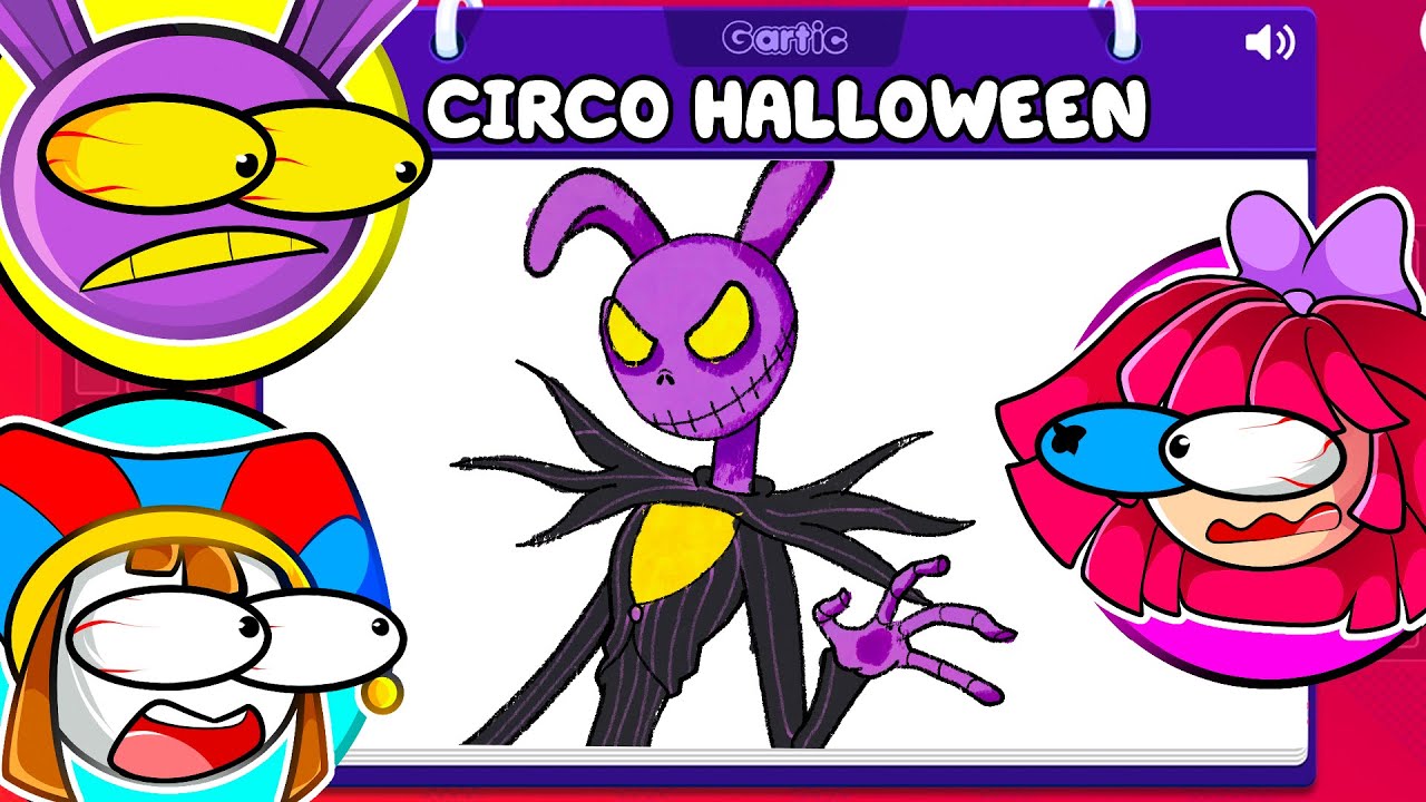 Ragatha E Pomni Desenharam O Circo De Halloween No Gartic Phone Youtube