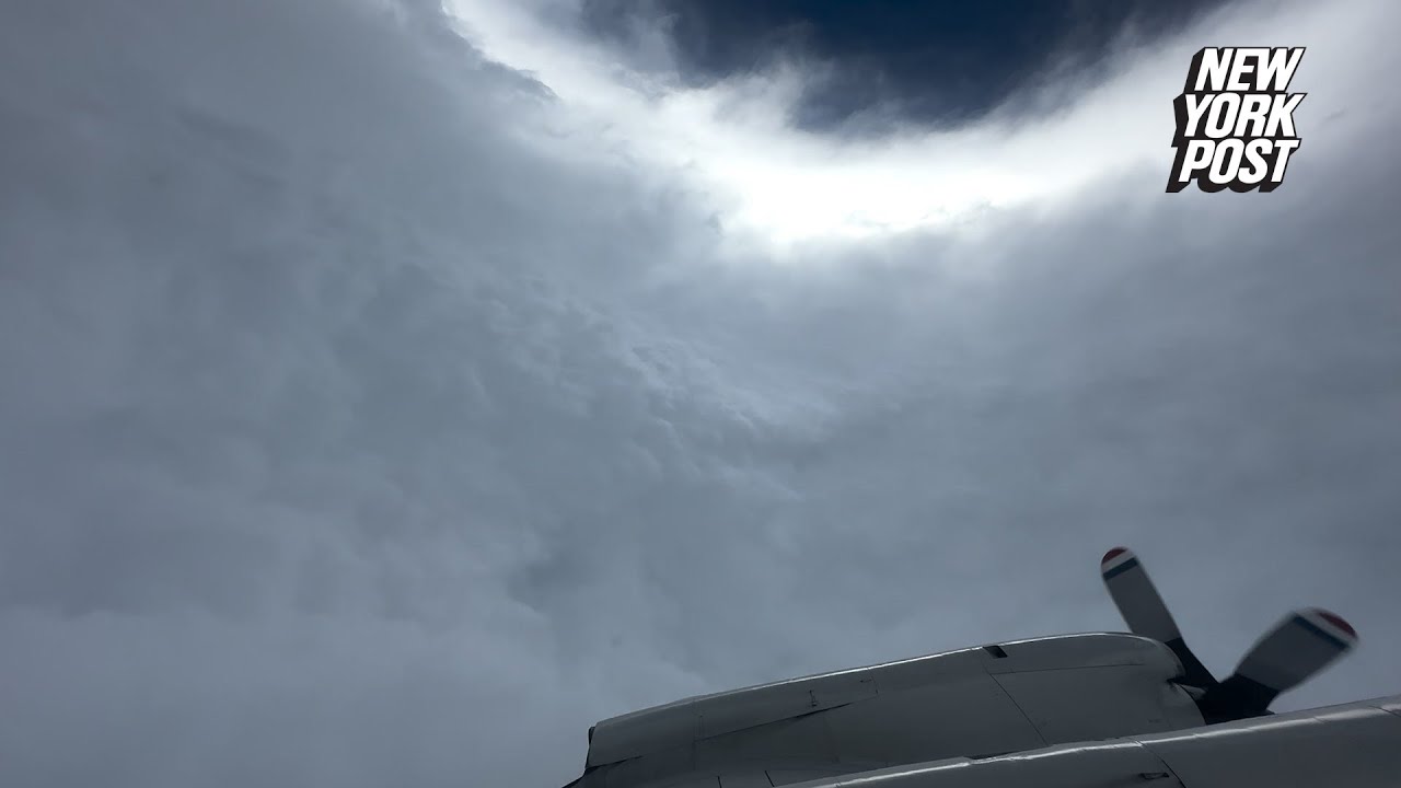 Video Shows Stunning Look Inside Eye Of Hurricane Milton Youtube