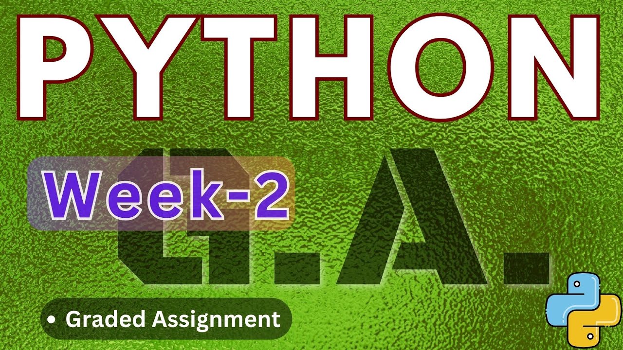 Python Week 2 Ga Discussion Youtube