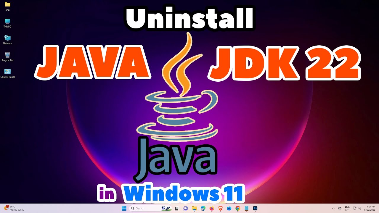 How To Completely Uninstall Java Jdk 22 From Windows 11 Youtube