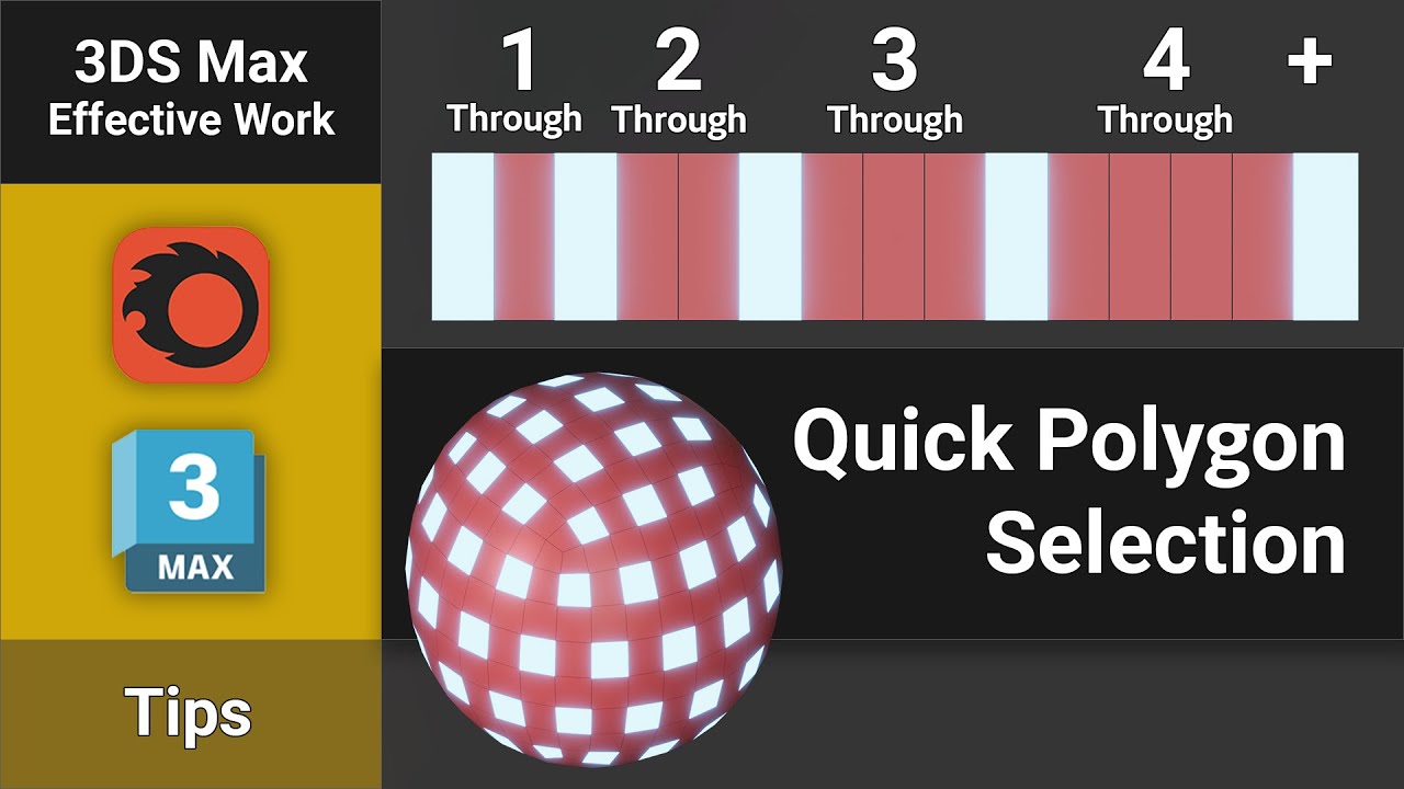 Efficient Polygon Selection Techniques In 3ds Max Tips Youtube