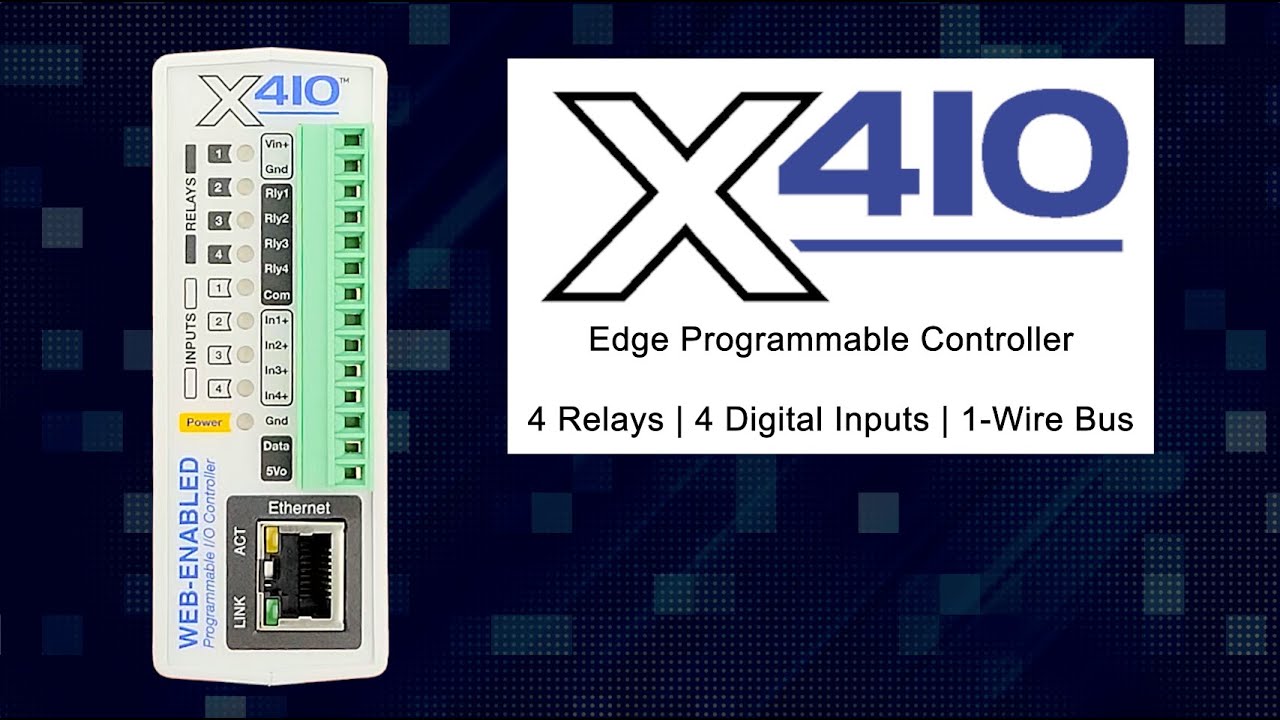X 410邃 Edge Programmable Controller By Controlbywebﾂｮ Youtube