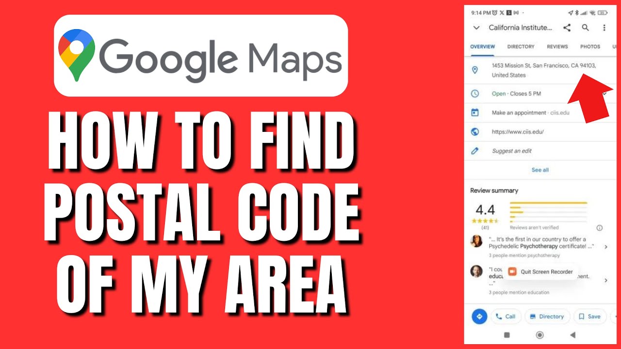 How To Find Know Postal Code Or Zip Pin Code Of My Area On Google Maps