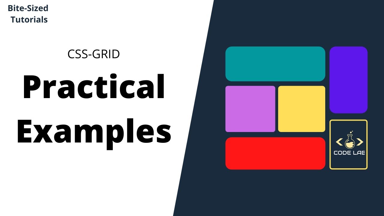 Css Grid Tutorial 3 Practical Examples Bite Sized Tutorials Youtube