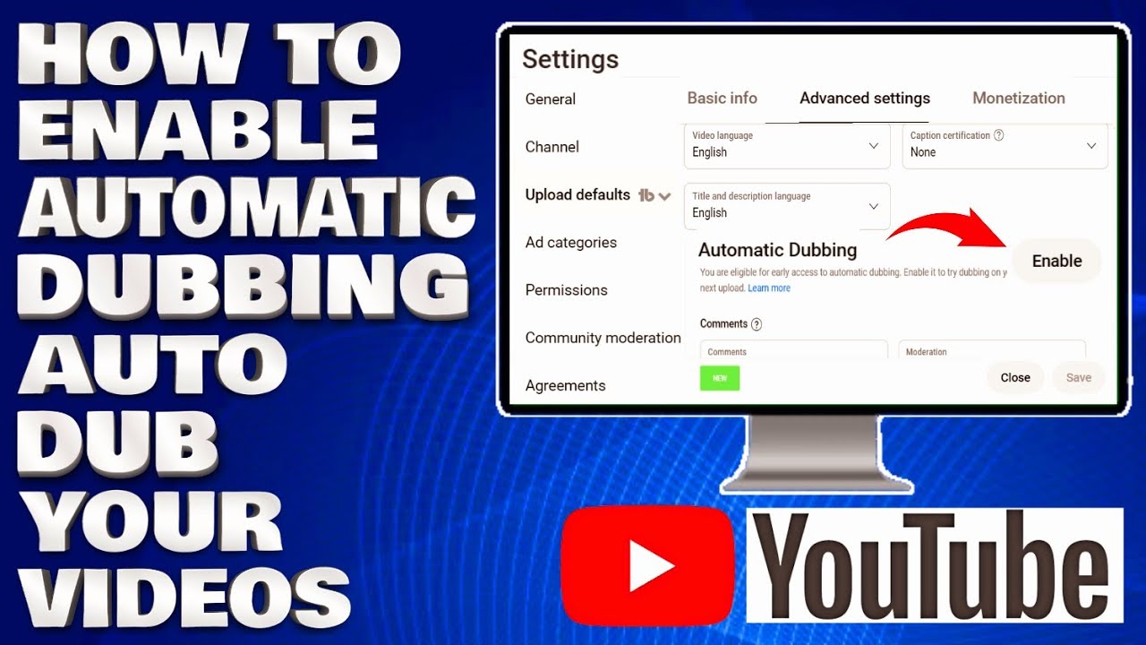 How To Enable Automatic Dubbing On Youtube Auto Dub Your Videos Youtube