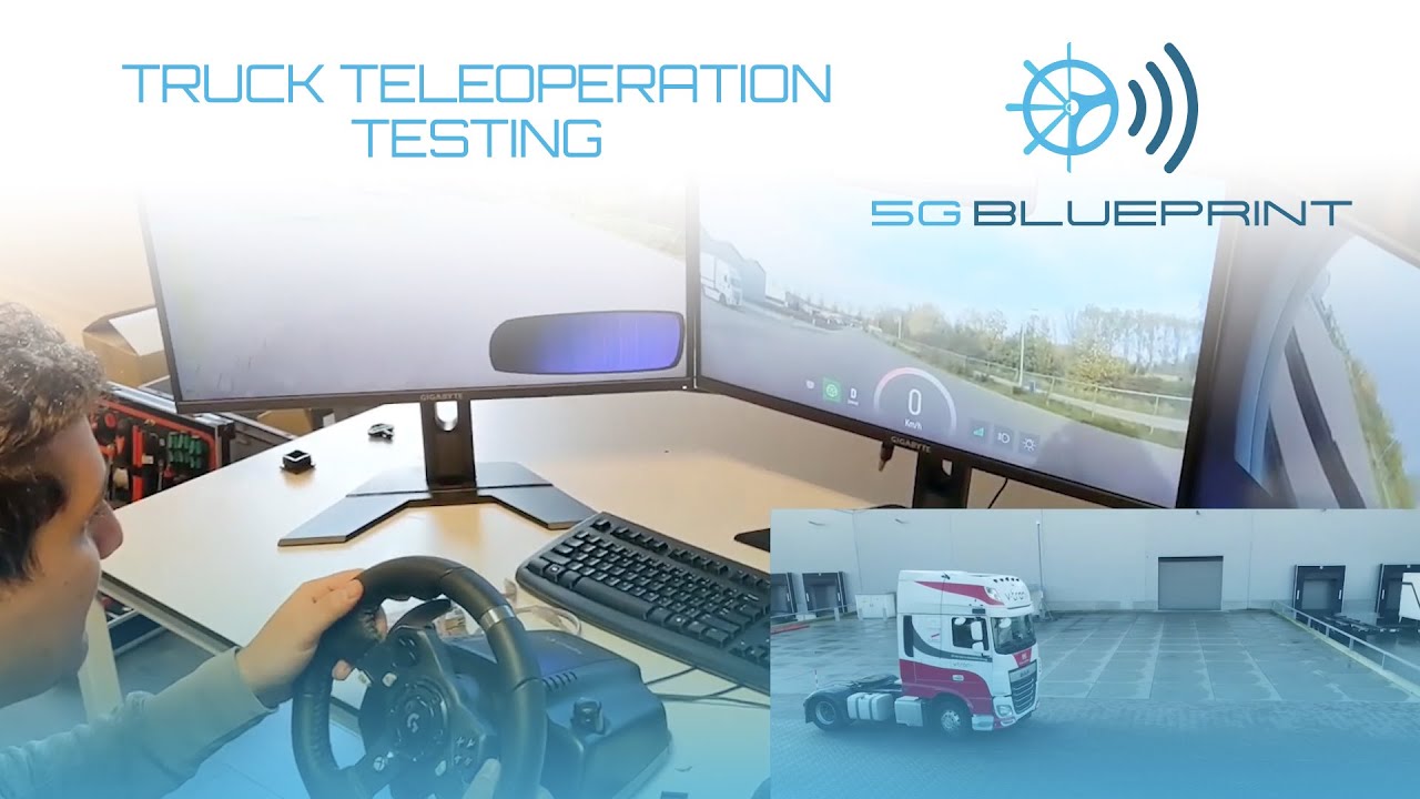 5g Blueprint Truck Teleoperation Testing Youtube